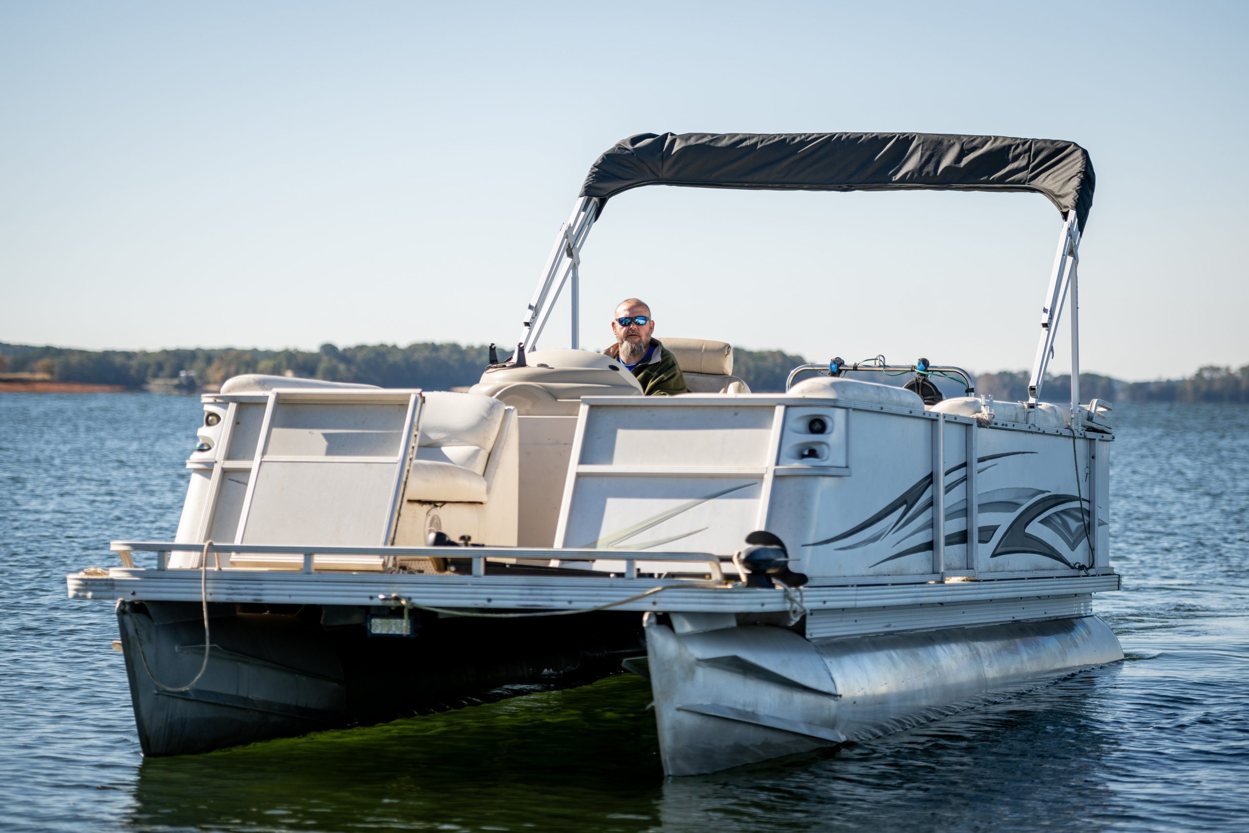 Standard 1.25″ Square Tube Bimini Top with Running Light Cut-Out ...